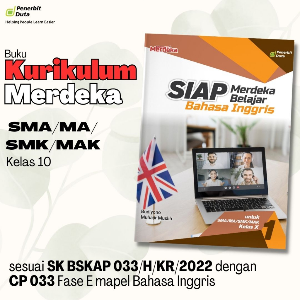 Jual Siap Merdeka Belajar Bahasa Inggris SMA/MA/SMK/MAK Kelas 10 Kurikulum Merdeka | Shopee ...