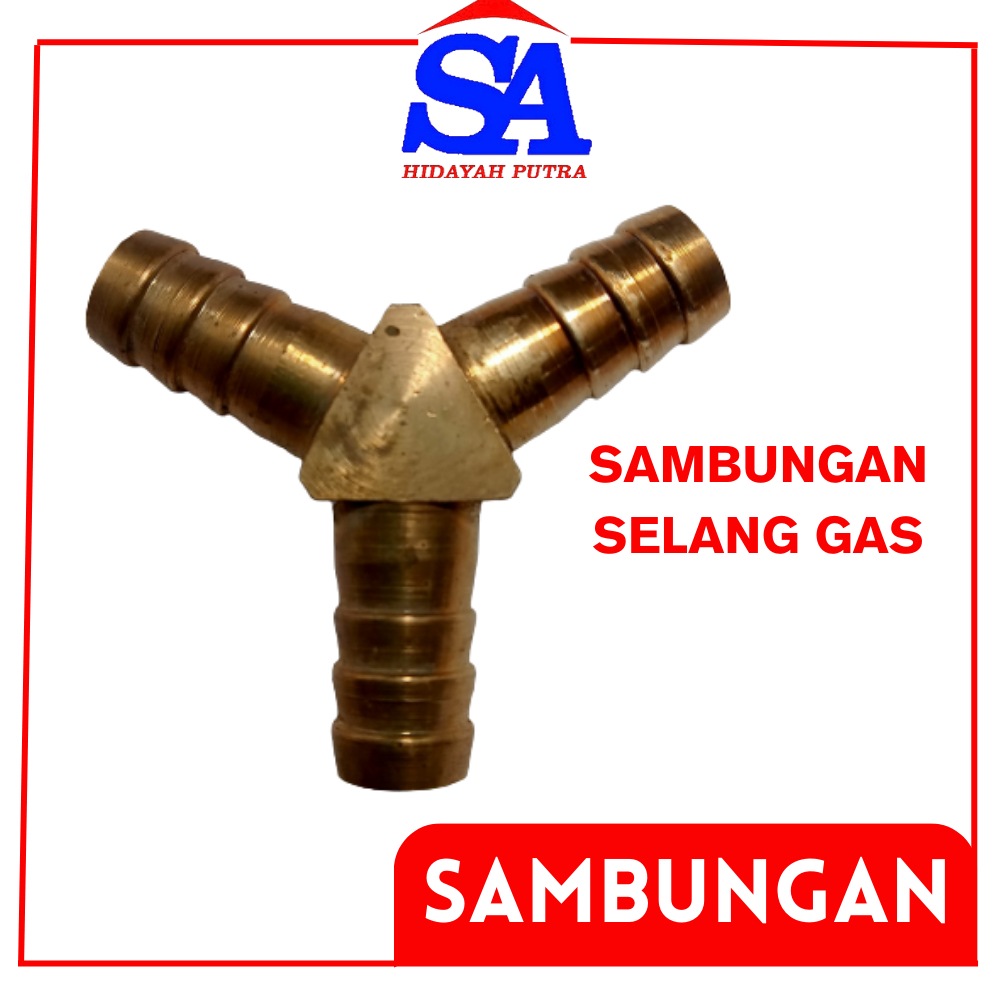 Jual Sambungan Selang Kompresor Kuningan Y Segitiga Nepel Cabang 3-Y-T ...