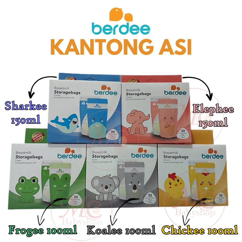 Jual BERDEE BREASTMILK STORAGE BAGS KANTONG ASI 100ml / 150ml | Shopee ...