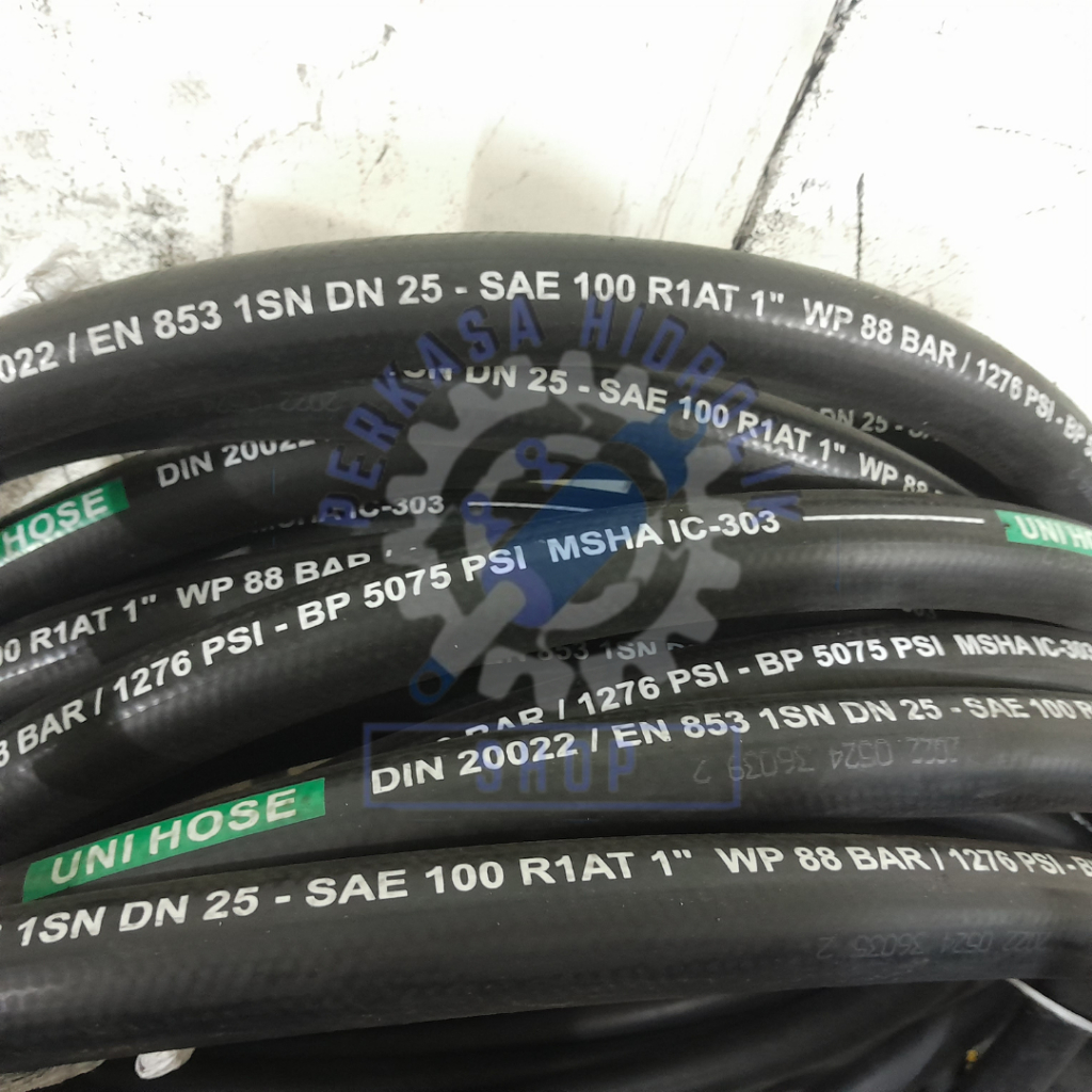 Jual Hose Hydraulic R1 1" Inch UNIHOSE SAE 100 R1AT / EN853 1SN ...