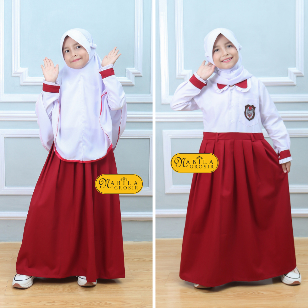 Jual SERGAM SEKOLAH SD MODEL GAMIS TERBARU SERAGAM SEKOLAH SD SET ...