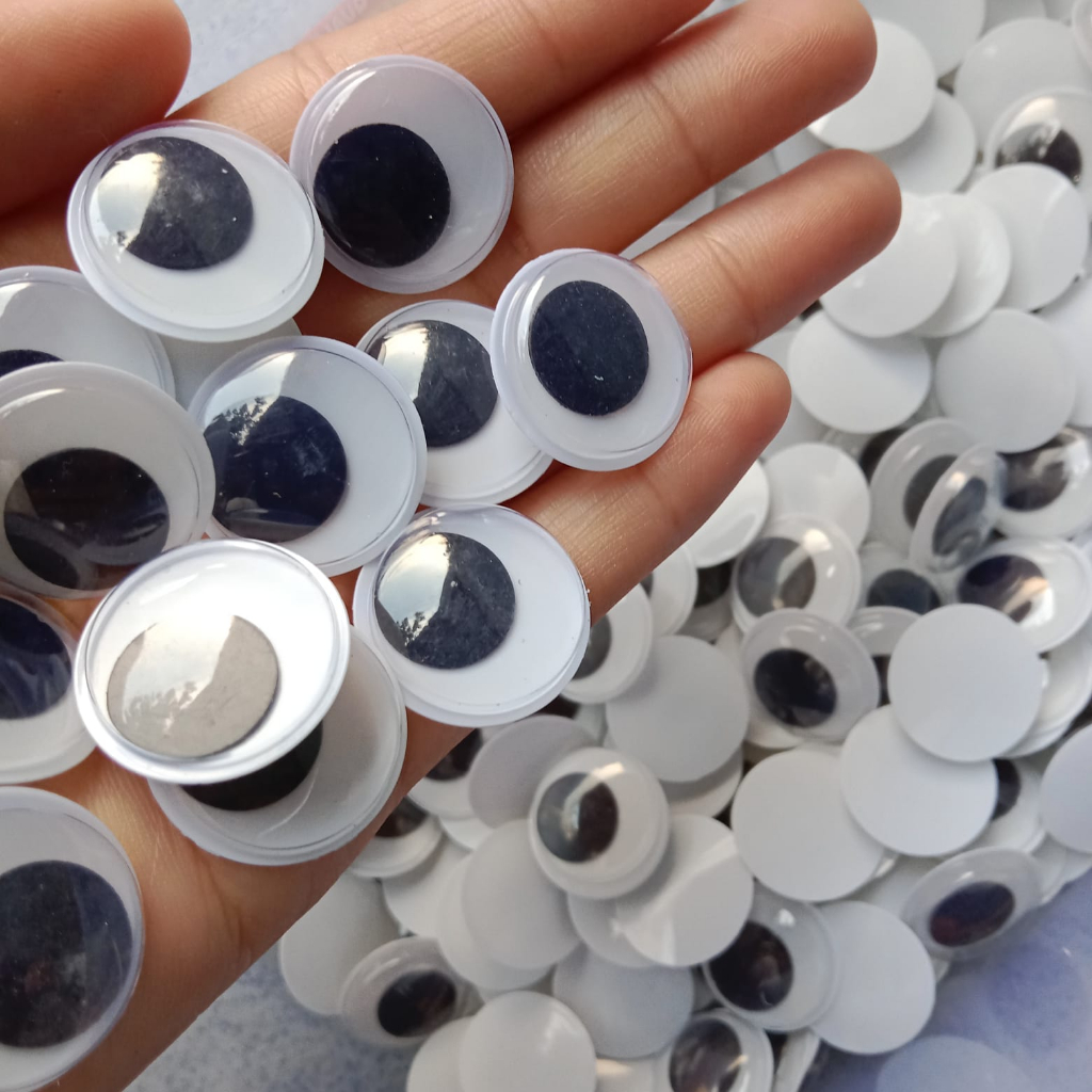 Jual Manik tempel mata aksesoris boneka size 20mm per 10pcs | Shopee ...