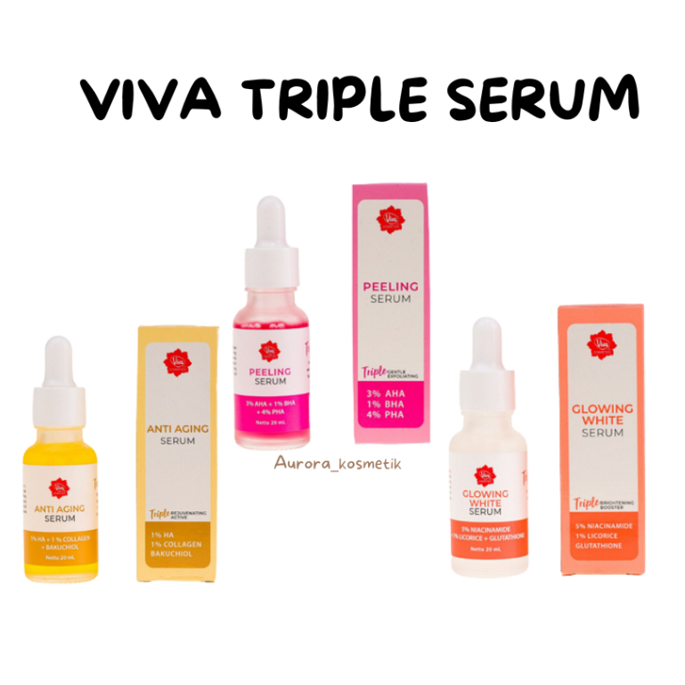 Jual NEW!!! VIVA TRIPLE SERUM 20ml | Shopee Indonesia