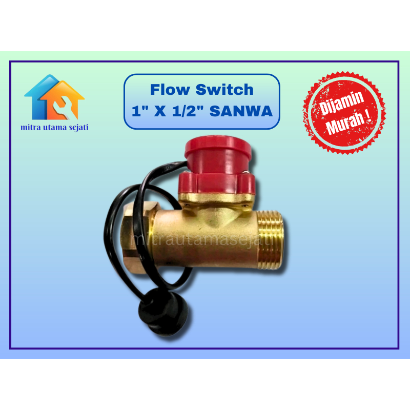 Jual SANWA Flow Switch 1" x 1/2" - 1" x 3/4" Inch Otomatis Pompa Air Dorong Booster Pump ...