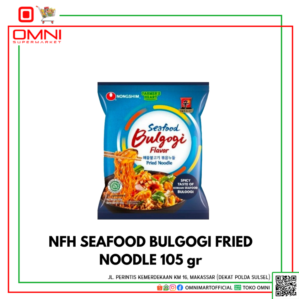 Jual MIE GORENG INSTAN NONGSHIM SEAFOOD BULGOGI KOREAN FRIED NOODLE ...