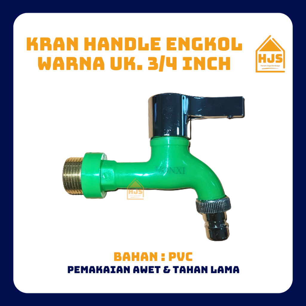 Jual Kran Air Plastik Tembok Keran Kamar Mandi Taman Dapur 3/4 inch ...
