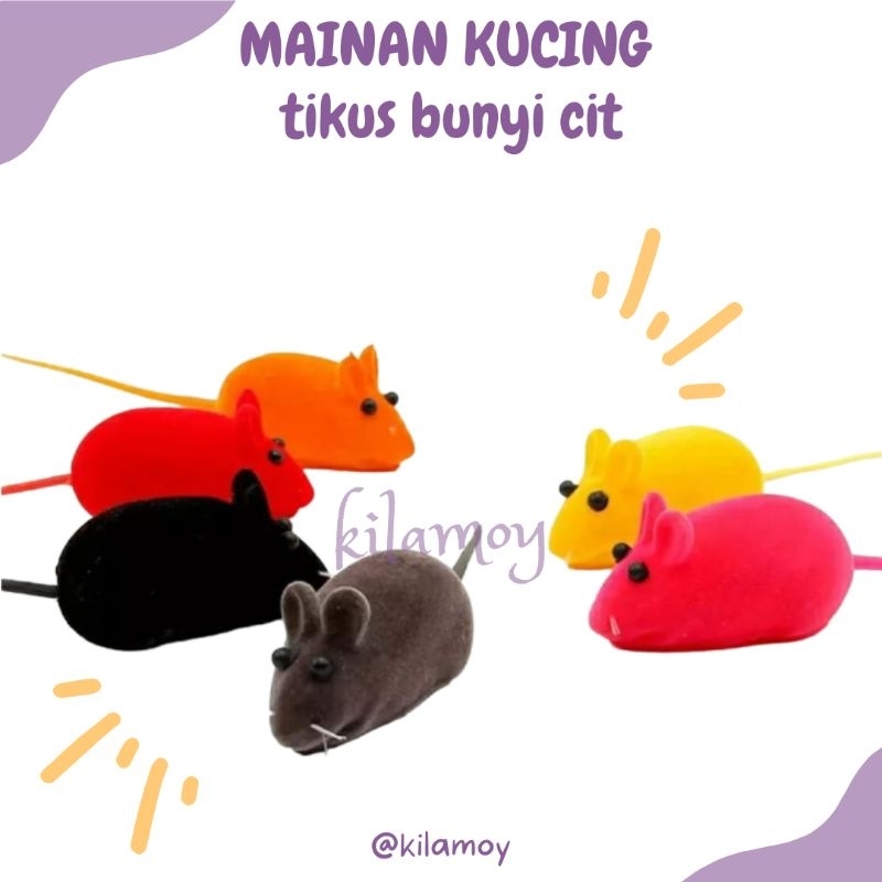 Jual MAINAN KUCING TIKUS BUNYI CIT CAT TOYS DOG TOYS NON GARANSI TIKUS ...