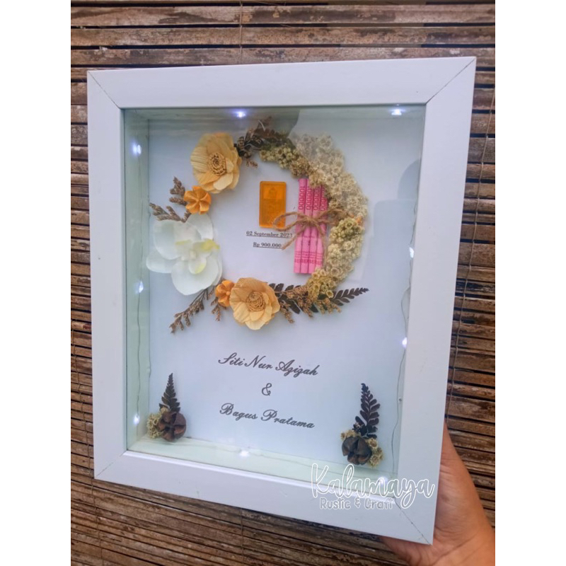 Jual Mahar Rustic Termasuk Frame Fiber Foto Hiasan Mahar Kado Unik ...