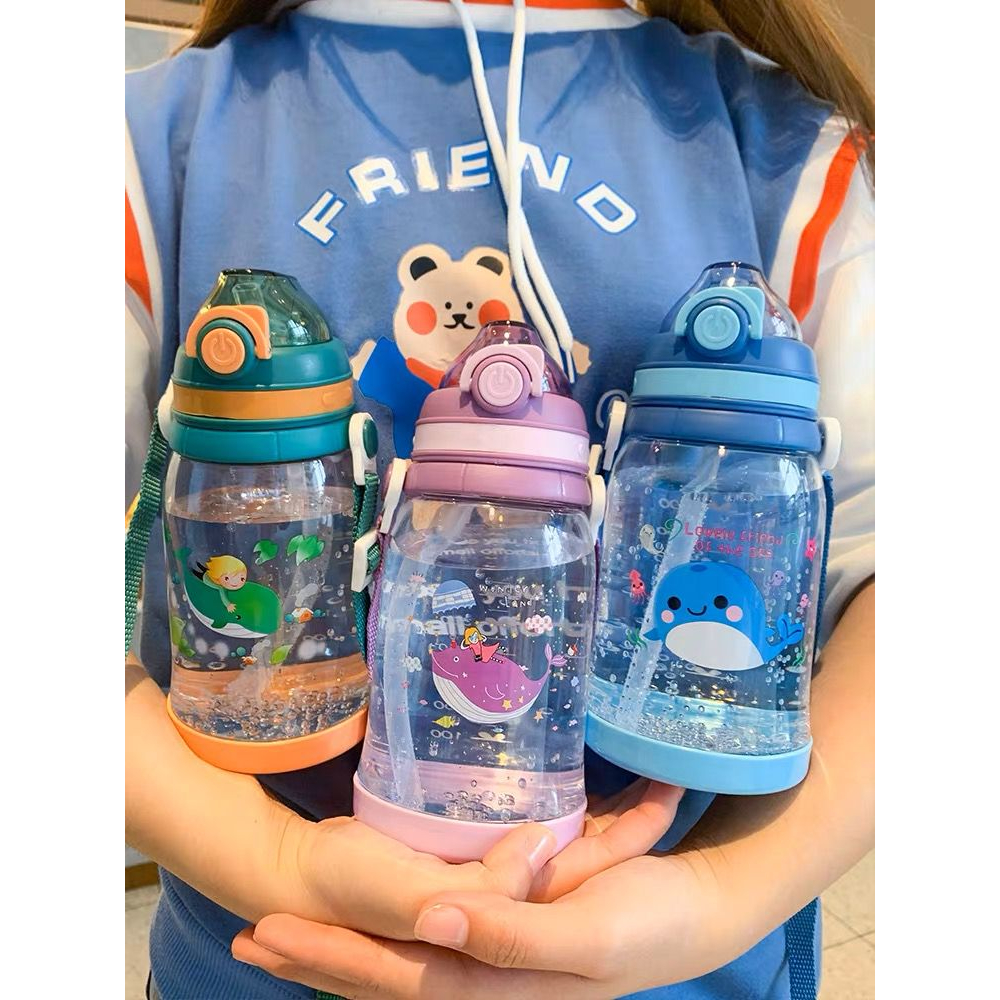 Jual 2667 Botol Minum Anak Lucu Karakter Dolphin - Tempat Minum Air ...