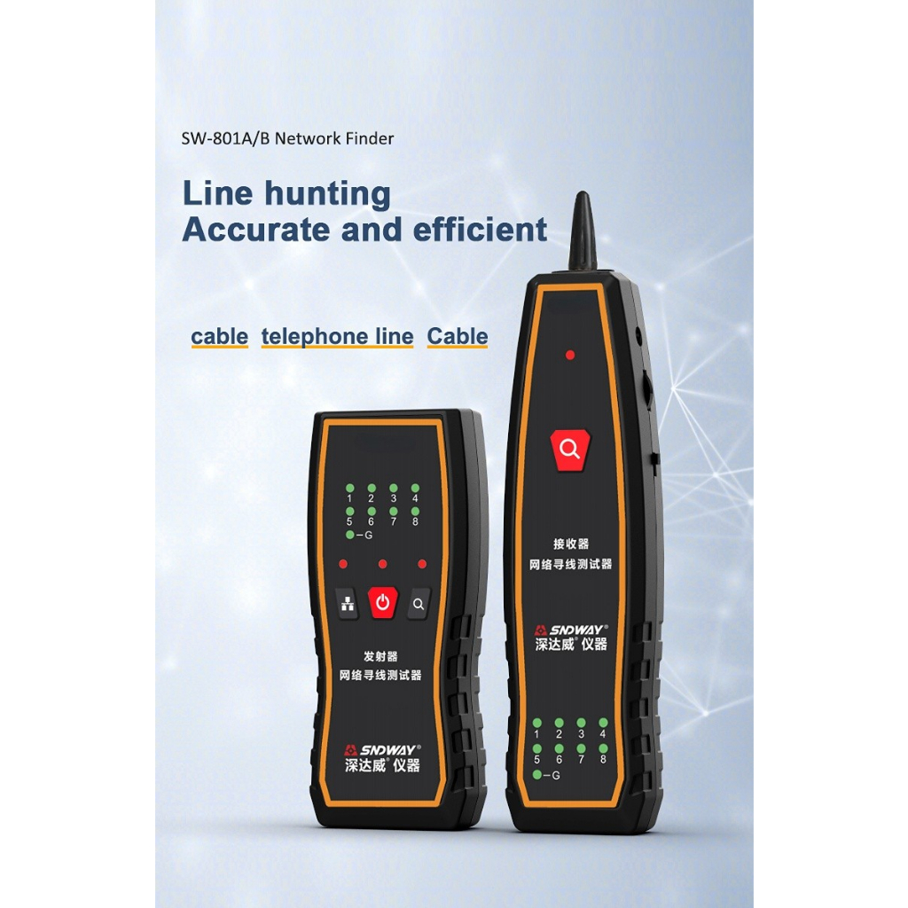 Jual SNDWAY Network Finder Cable LAN Tester Kabel Wire Tracker Scan SW ...