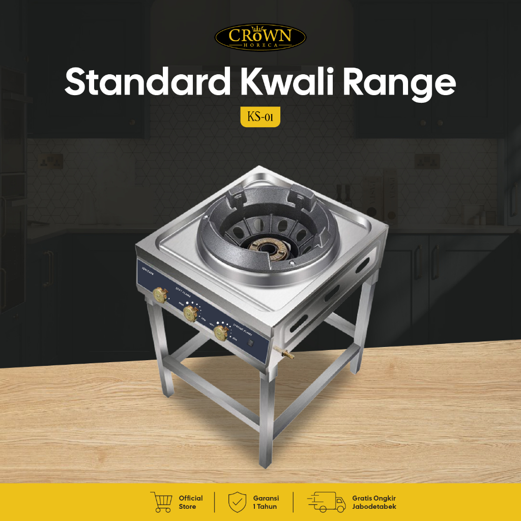 Jual CROWN HORECA - Gas Kwali Range (1 Burner) - Kompor Tungku Api ...