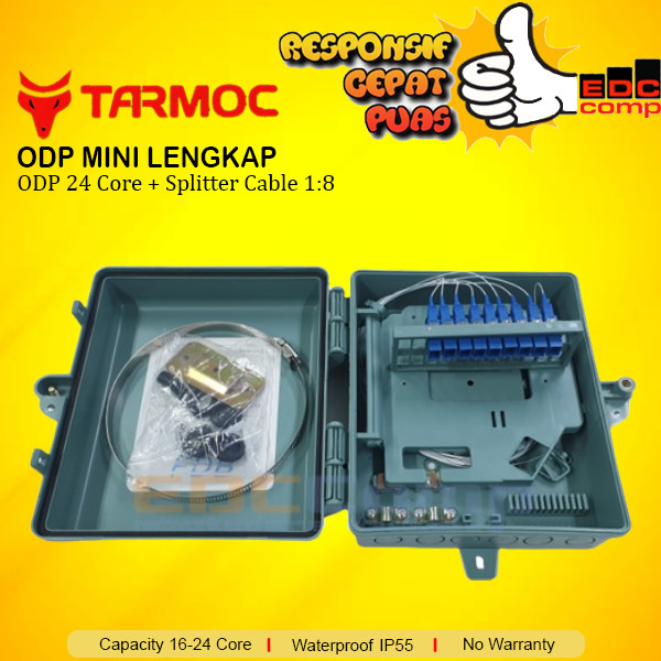 Jual ODP 8 Core Lengkap Splitter Box 1:8 UPC | ODP mini 8 Core Lengkap | Shopee Indonesia