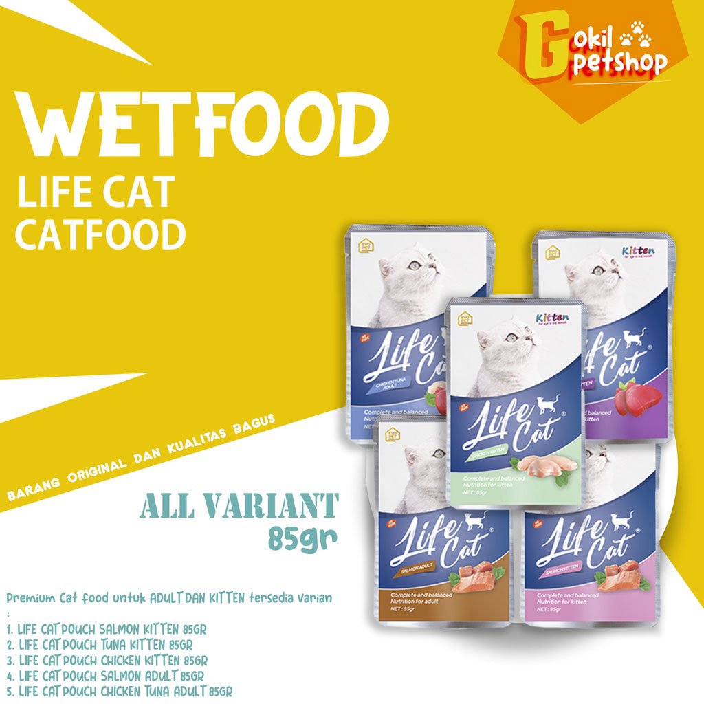 Jual LIFE CAT Pouch 24PCS @1DUS All Varian rasa - Makanan kucing basah ...