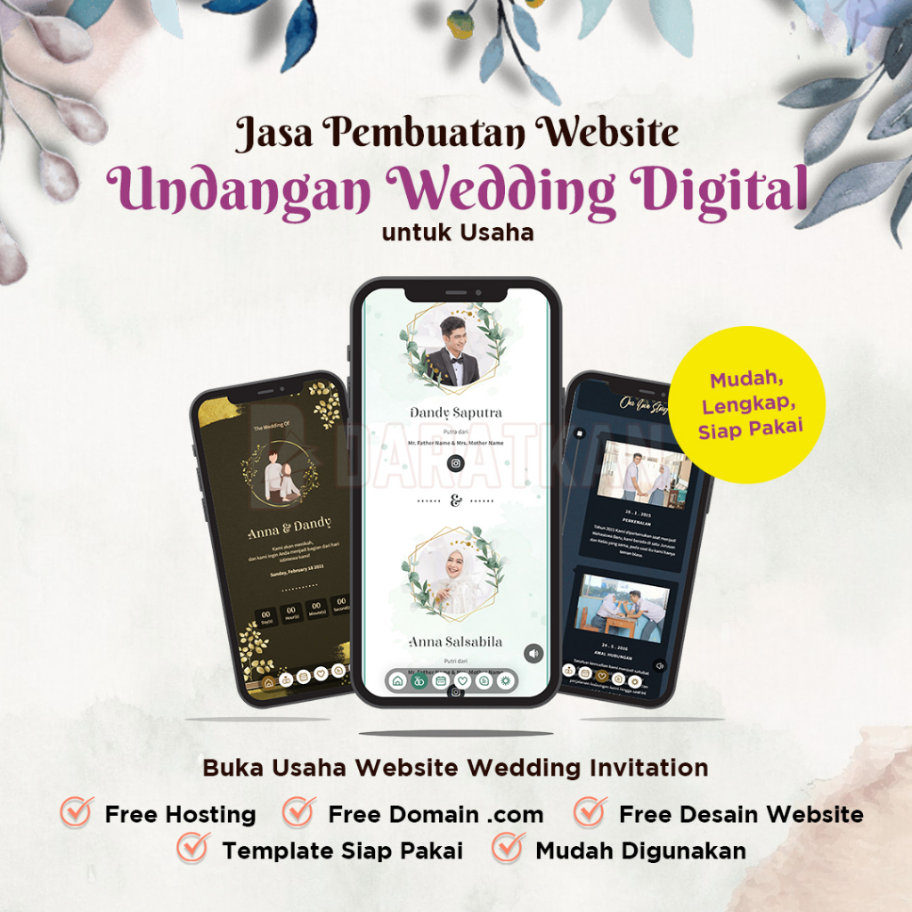 Jual Jasa Pembuatan Website Undangan Wedding Digital untuk Usaha ...