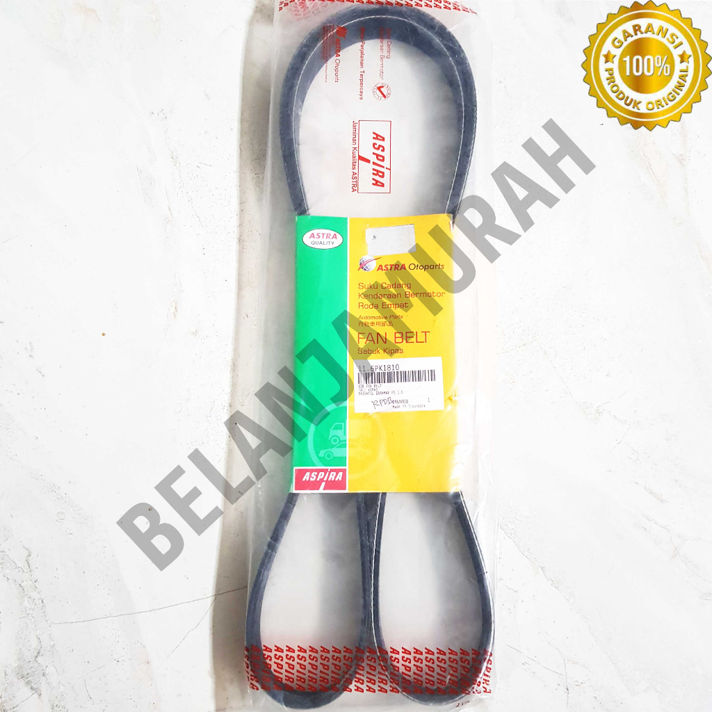 Jual Fan Belt / Tali Kipas Gran Max / Grand Max Power Steering, Luxio 1.5 1500cc 6PK1810 Aspira ...