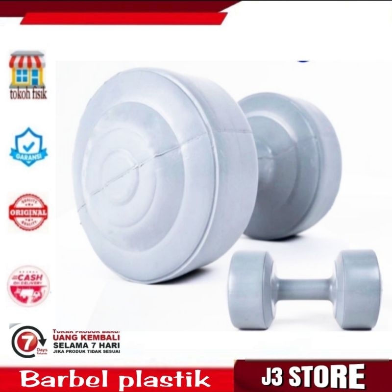 Jual Barbel plastik 9Kg-Barbel dumbel plastik alat angkat beban ...