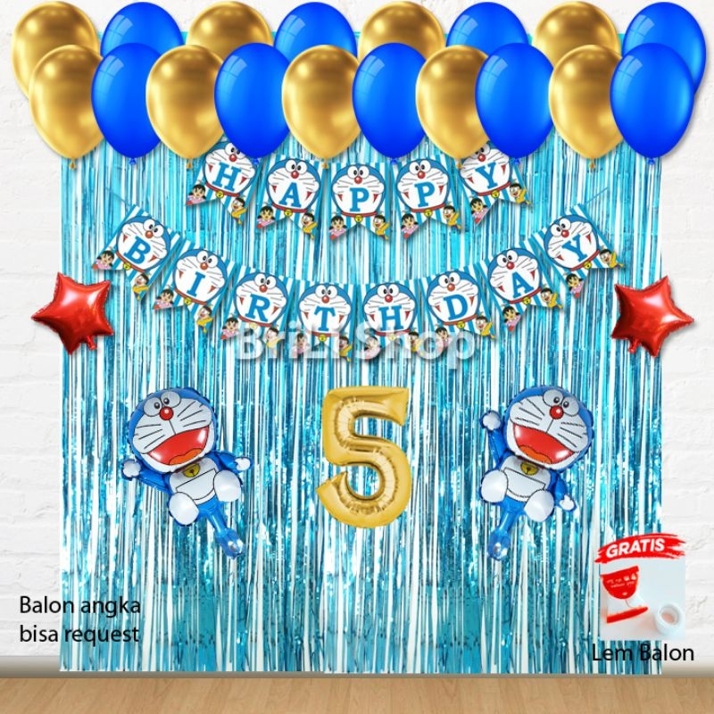 Jual Paket Set Dekorasi Ulang Tahun Anak Doraemon | Pesta Ultah Tema ...