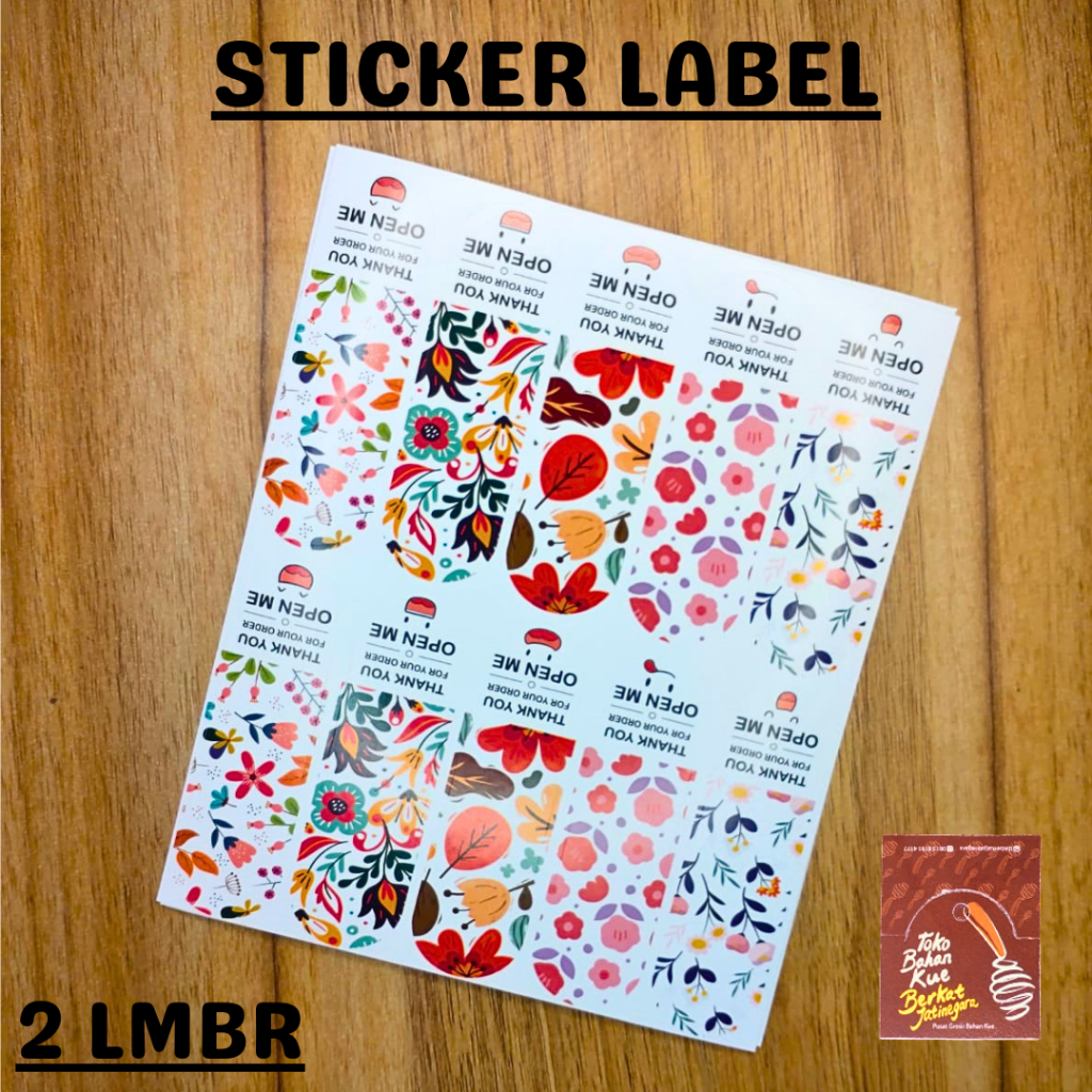 Jual STICKER LABEL THANK YOU 03 / STICKER LABEL / STIKER LEMBARAN ...