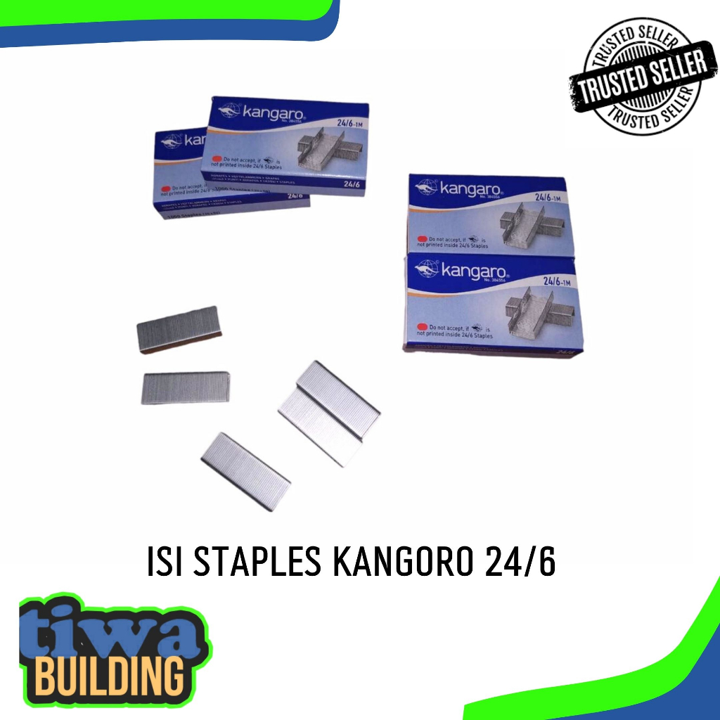Jual ISI STAPLER/STAPLES/NECIS KANGORO 24/6 | Shopee Indonesia