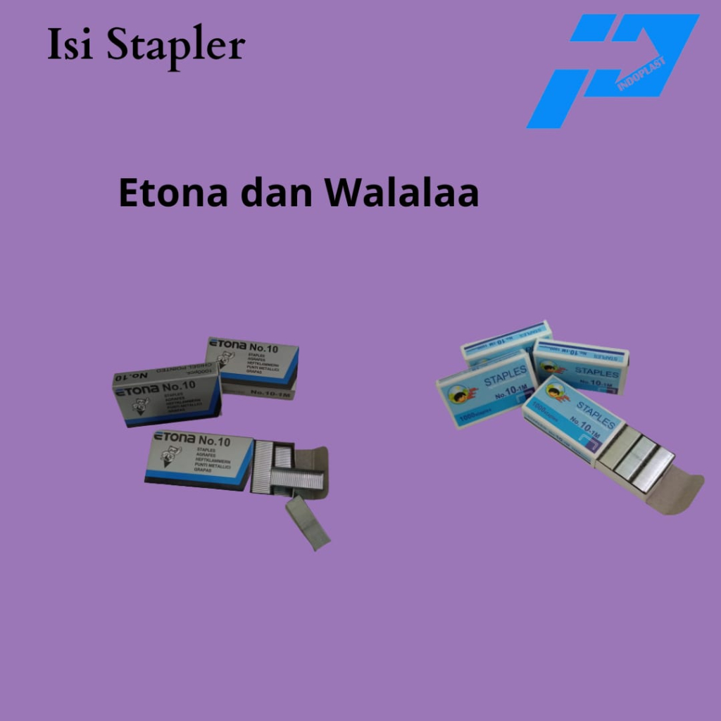 Jual Isi Stapler/Isi Klip/Isi Stapler Etona dan Walalaa no 10 | Shopee ...