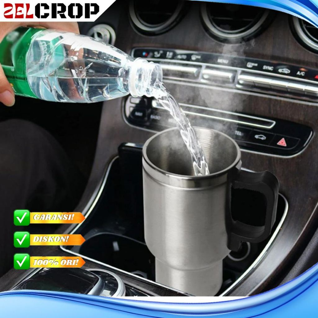 Jual Termos Listrik Mini Gelas Pemanas Air Mobil Portable Mug Electric ...