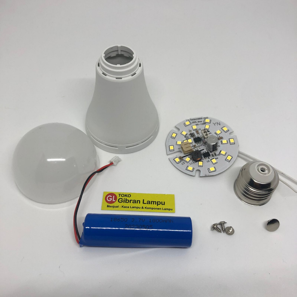 Jual Paket Merakit Lampu AC Emergency Kode YN Hitam - LED Rakit Satu ...