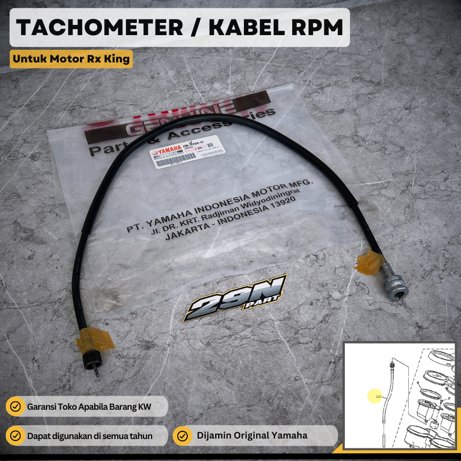Jual Kabel RPM RX KING RXKING RXK ORING RPM RX KING ORIGINAL 29N-H3560 ...