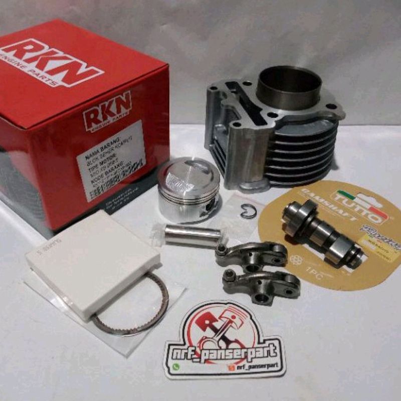 Jual PAKET BORE UP BLOK SEHER/BORING SET 58,5 MM PEN 15+TEMPLAR RRA+NOKEN AS RACING YAMAHA MIO ...