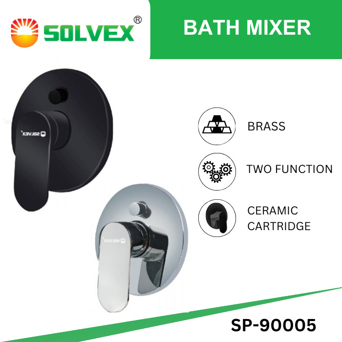 Jual SOLVEX Stop Kran Wall Shower Bath Mixer Keran Air Panas Dingin SP-9005 | Shopee Indonesia