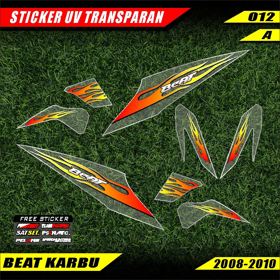 Jual STICKER STRIPING TRANSPARAN BEAT KARBU VARIASI LIST MOTOR DESAIN ...