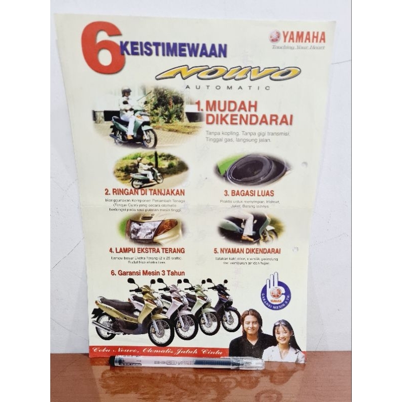 Jual Brosur Motor YAMAHA NOUVO ORI | Shopee Indonesia
