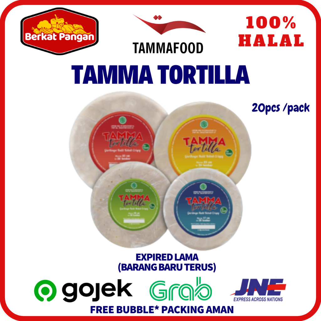 Jual Tamma Tortilla Besar Sedang Mini Isi 20 Pcs Kulit Kebab | Shopee ...