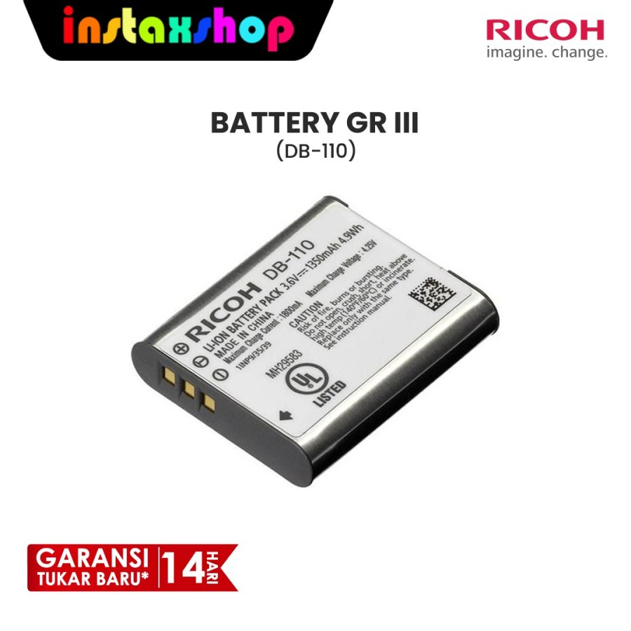 Jual Battery RICOH GR III DB-110 Rechargeable Lithium-Ion DB110 ...