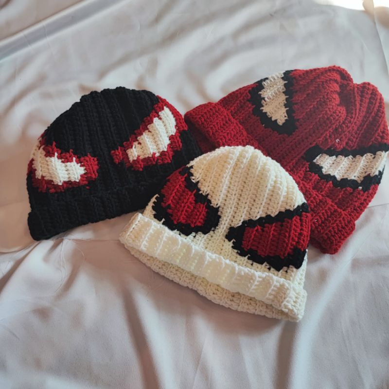 Jual crochet Spiderman beanie hat | Shopee Indonesia