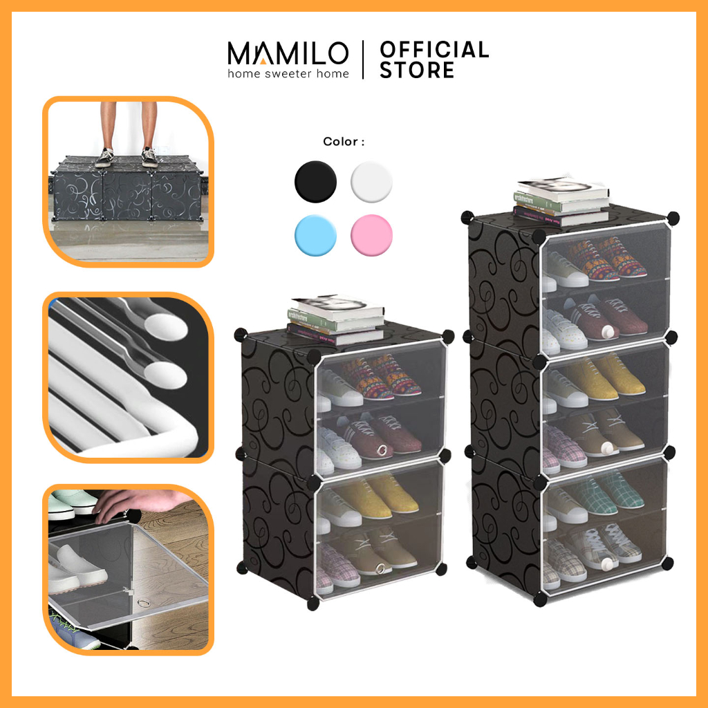 Jual MAMILO Rak Sepatu 6 Susun Lemari Sepatu Rak Rakit Serbaguna ...