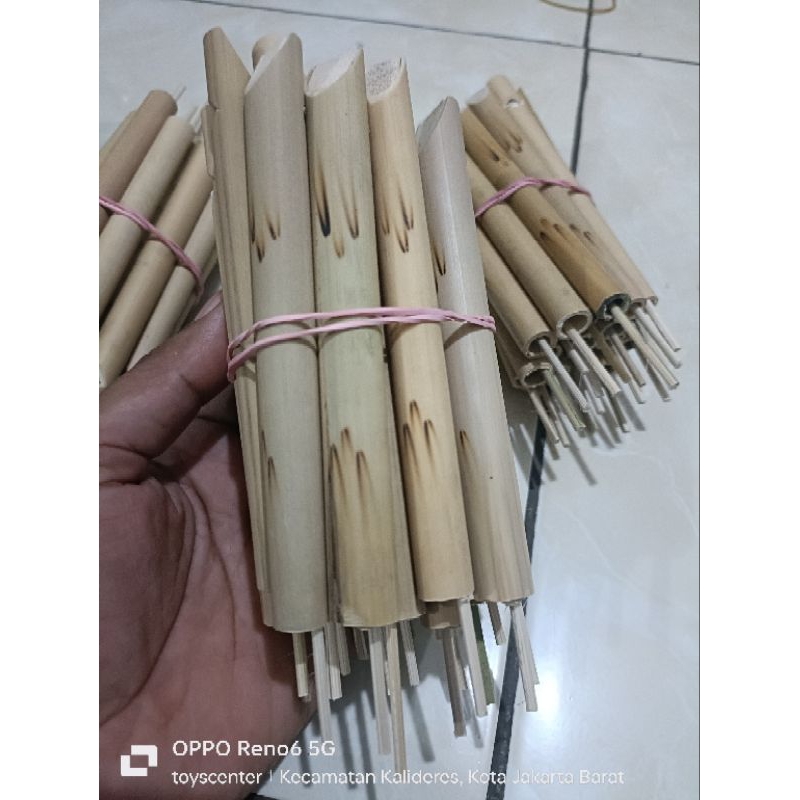 Jual 1ikat isi 20 Mainan suling bambu curah | Shopee Indonesia