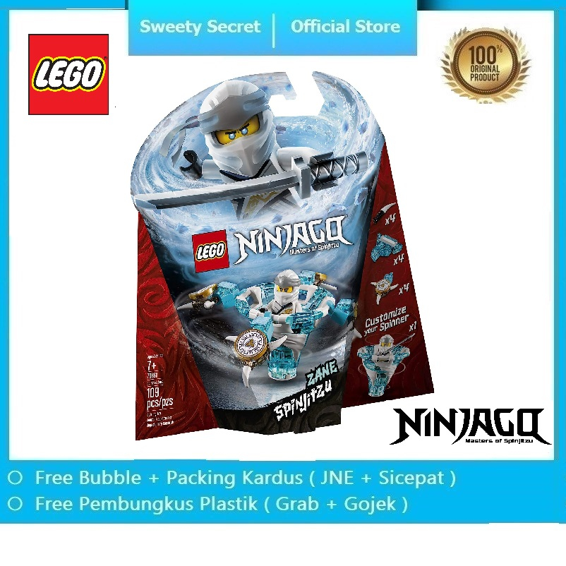 Jual Mainan Anak Lego 70661 NINJAGO Spinjitzu Zane ORIGINAL | Shopee ...