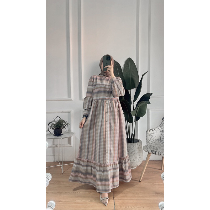 Jual dress triset/dress katun/dress athayaa/dress triset | Shopee Indonesia