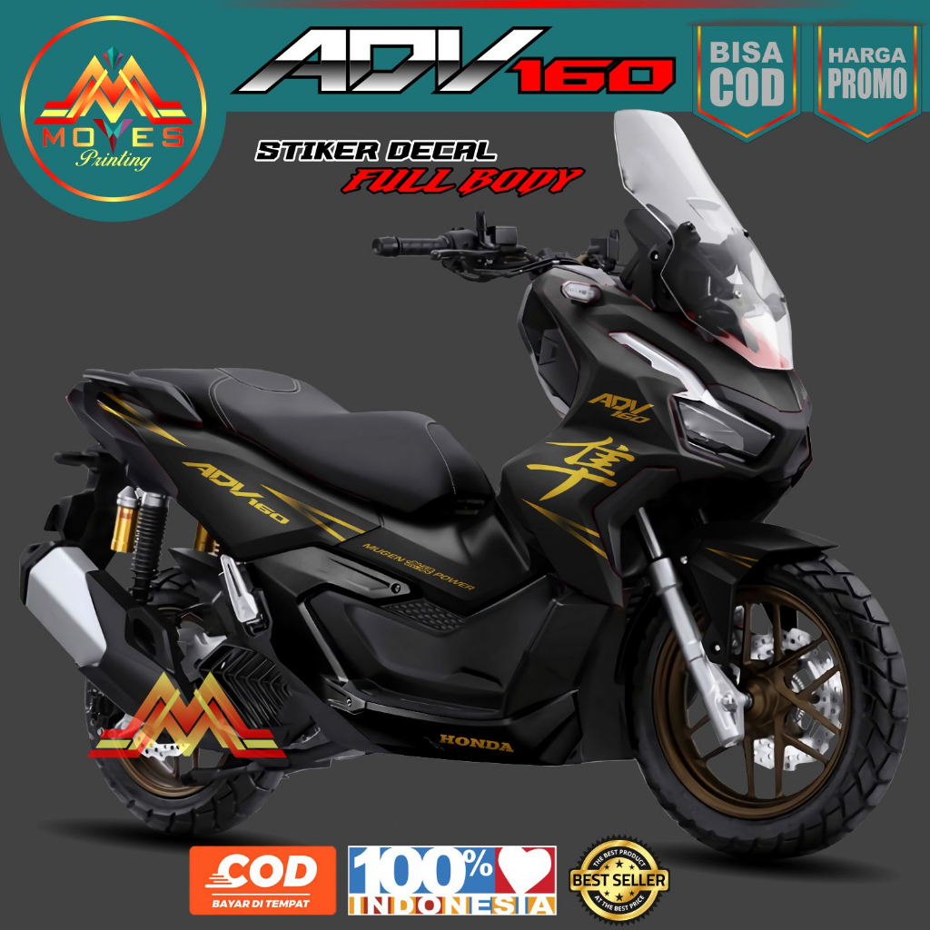 Jual STIKER DECAL MOTOR ADV 160 FULL BODY TERBARU POLOSAN SIMPLE ...