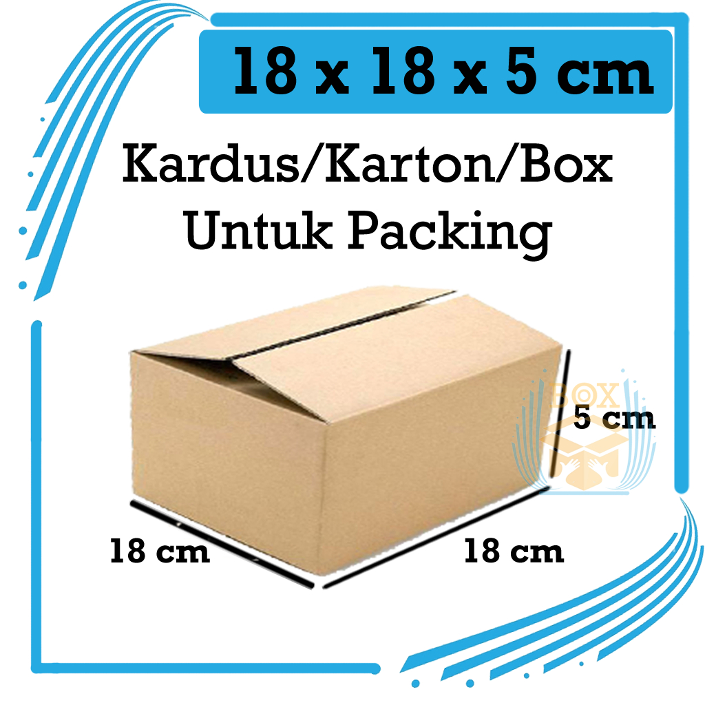 Jual Kardus Packing / Karton Packing / Box Packing ukuran 18x18X5 cm ...