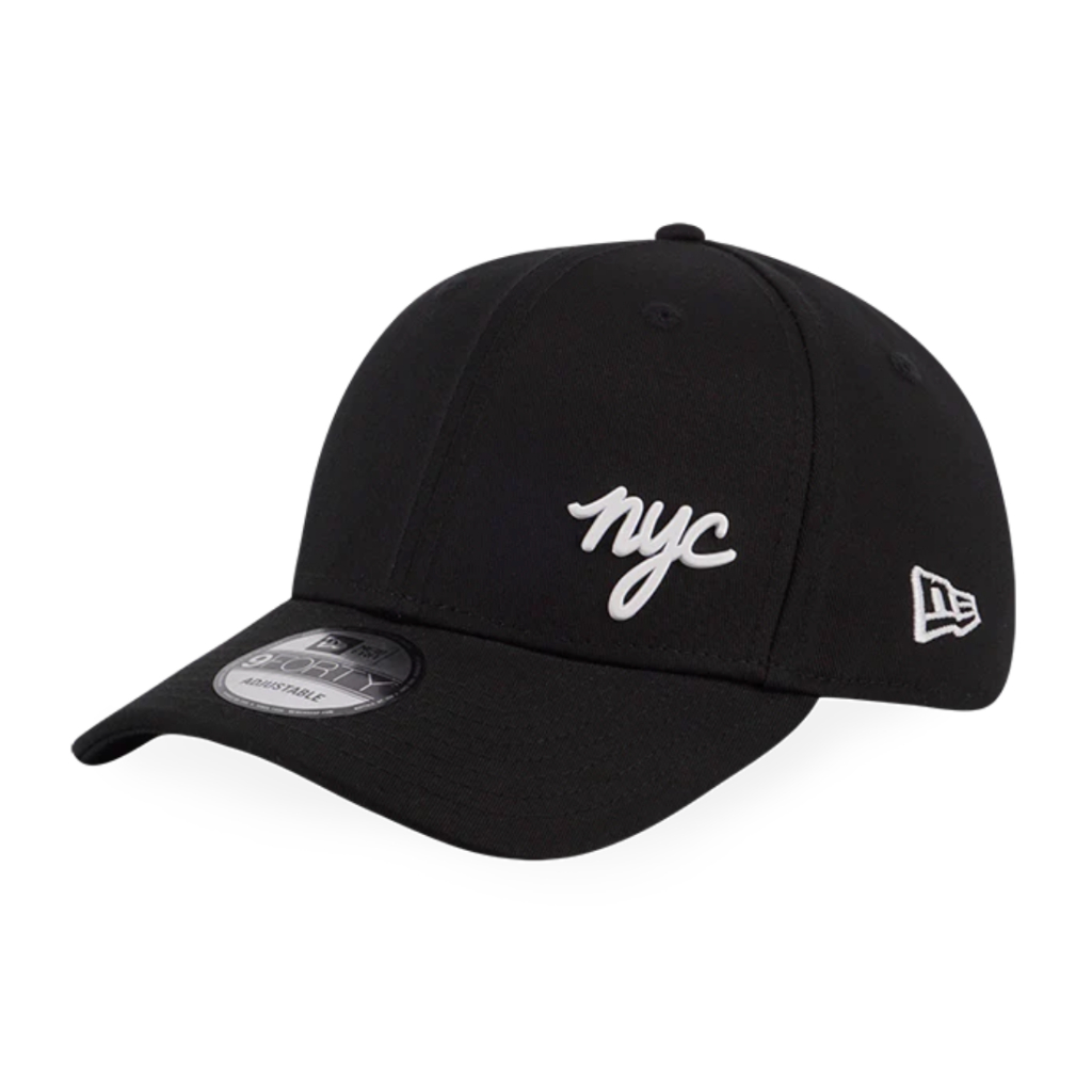Jual Topi New Era 9Forty NYC Metal Badge Black/White Cap 100% Original ...