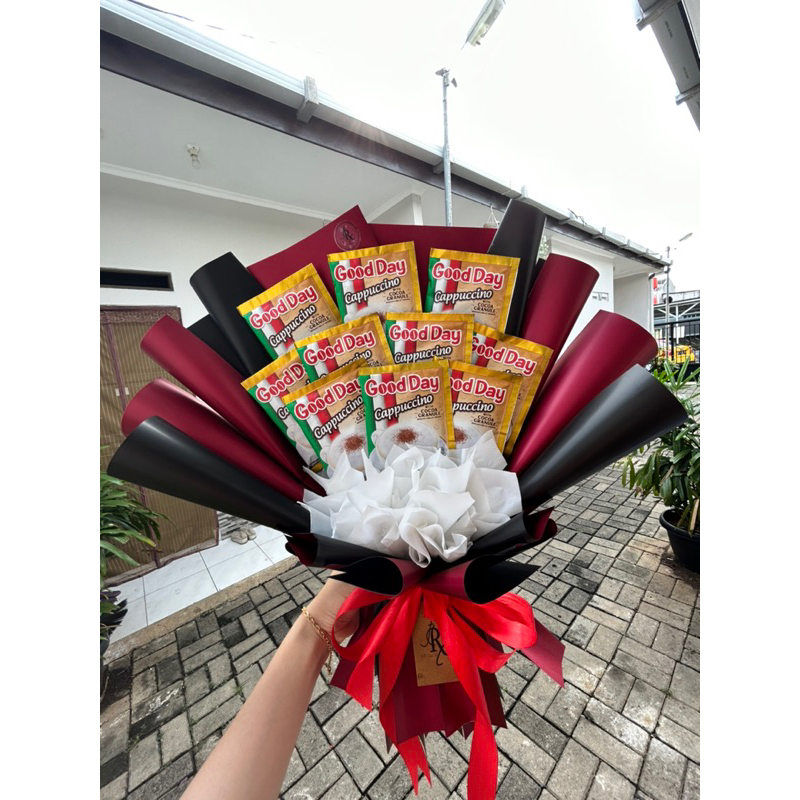 Jual BOUQUET KOPI GOOD DAY CAPPUCINO | Buket Good Day | Shopee Indonesia