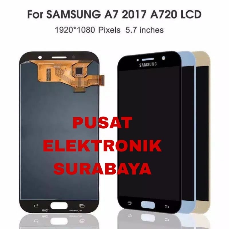 Jual LCD TOUCHSCREEN SAMSUNG A7 2017 / A720 - OLED2 COMPLETE | Shopee Indonesia