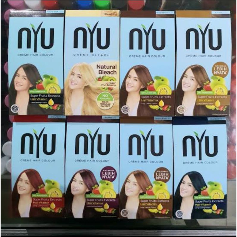 Jual NYU Creame Hair Colour - Pewarna dan vitamin Rambut All Varian ...