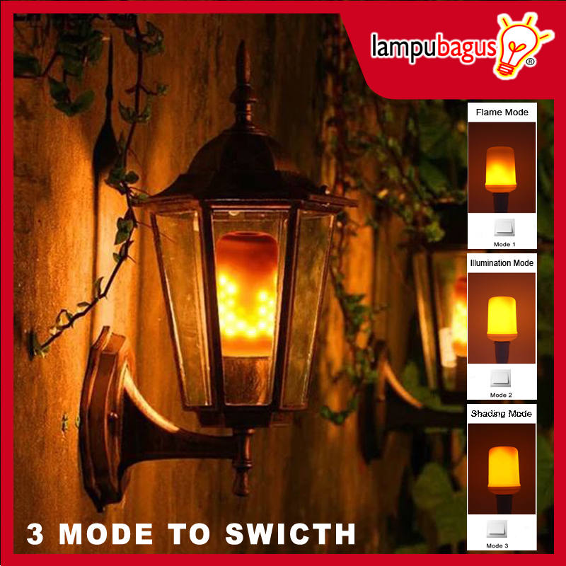 Jual Lampu LED Api / Bohlam LED Fire Flame / Lampu Efek Api 3 Mode 3 ...