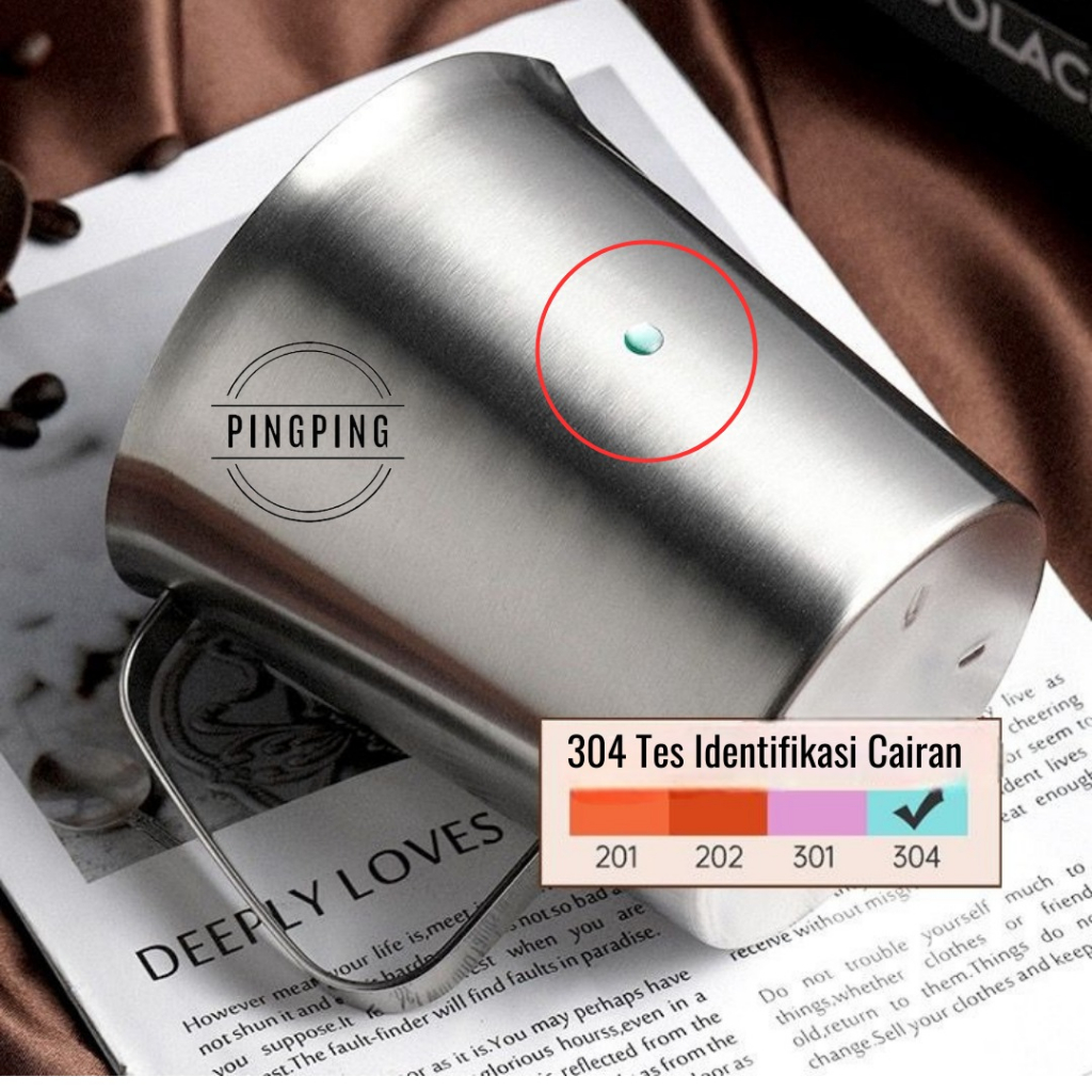 Jual Gelas Ukur Takar 350ML/1000ml/2000 ml Stainless steel/350ml stainless tahan karat 304/Milk ...