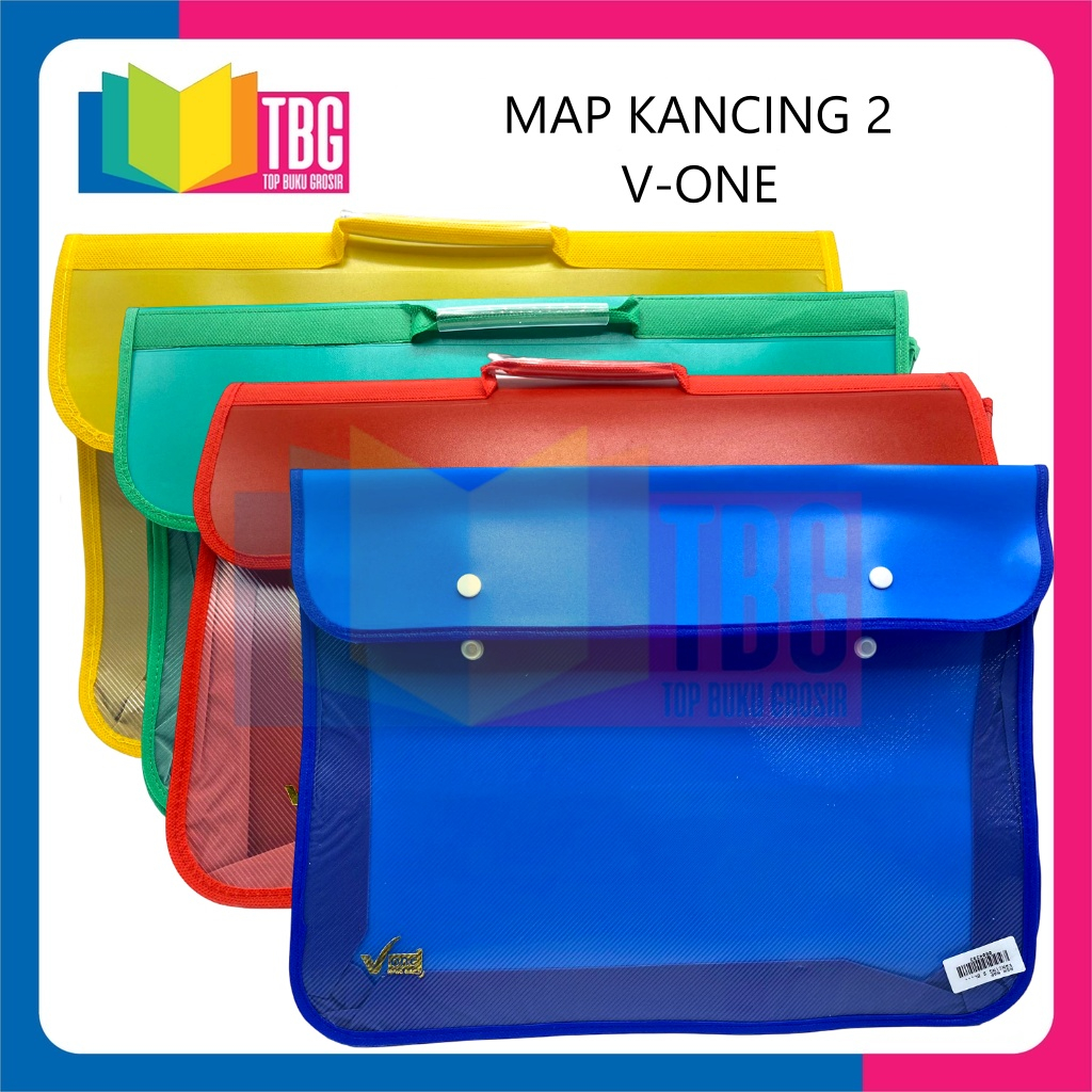 Jual 1 PCS MAP KANCING 2 V-ONE TAS TEMPAT FOLDER FILE DOKUMEN | Shopee ...