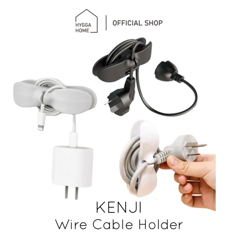 Jual Hygga Home KENJI Penggulung Kabel Tempel Dinding Klip/ Wire Cable ...