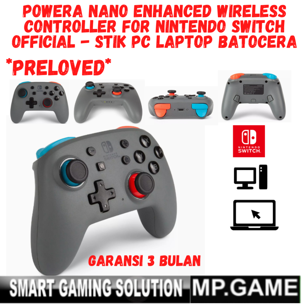 Jual PowerA Nano Enhanced Wireless Controller for Nintendo Switch Stik ...