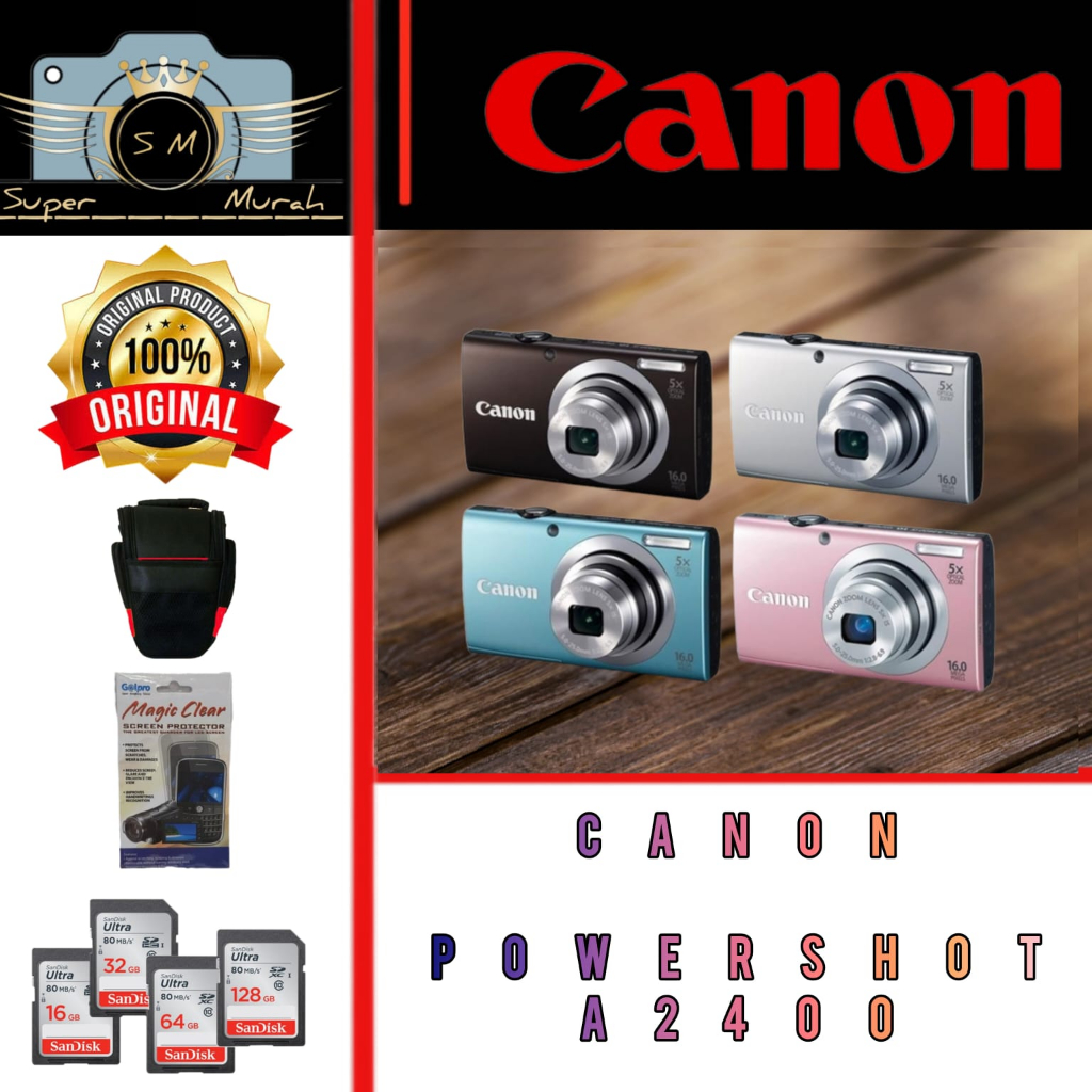 Jual Camera Canon Power Shot A2400 / Canon PowerShot A2400 Digital ...